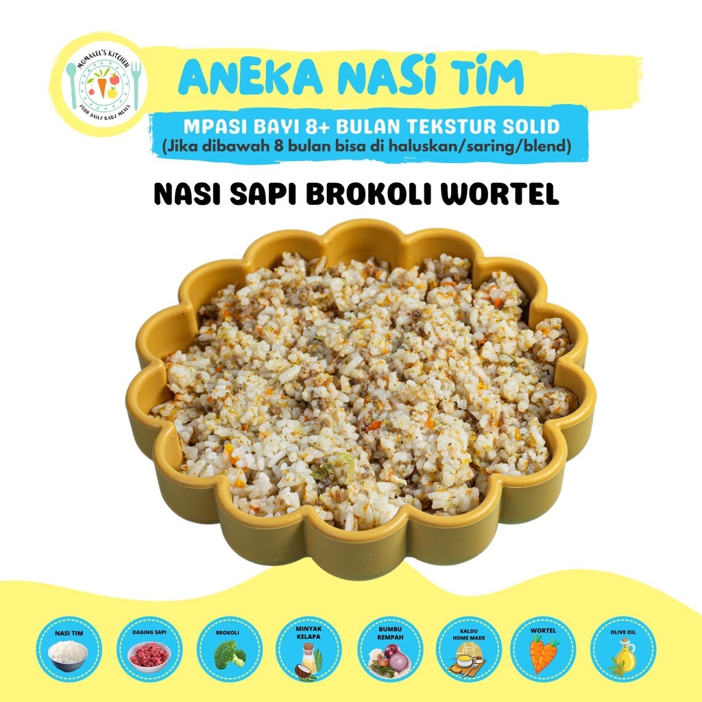 Jual NASI SAPI BROKOLI WORTEL (MPASI FROZEN) | Shopee Indonesia