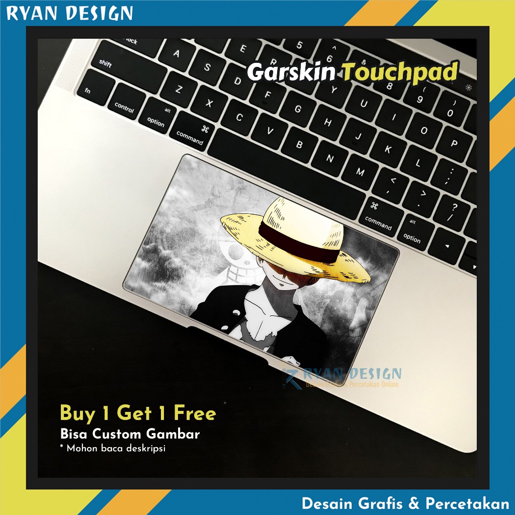 Jual Premium Garskin TouchPad Laptop Luffy Anime One Piece TrackPad ...