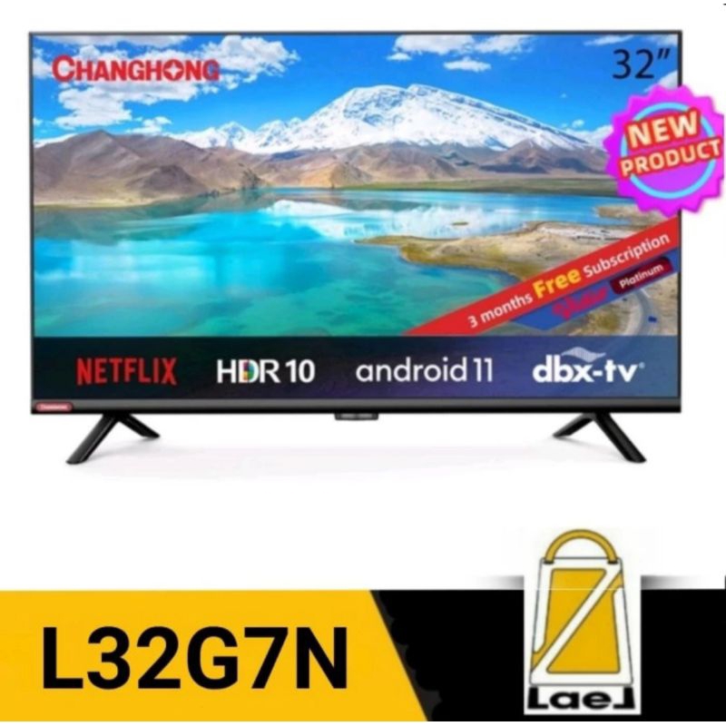 Jual CHANGHONG L32G7N ANDROID TV 32 INCH SMART TV 32" Changhong 32G7N DIGITAL GOOGLE ASISTAN ...