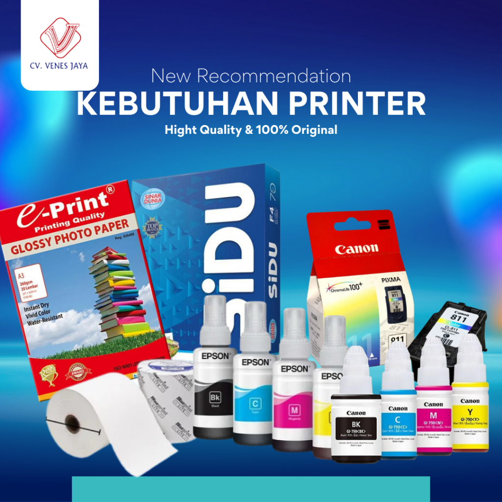 Jual Set Kebutuhan Printer kamu Rekomendasi By Venes Jaya | Tinta ...