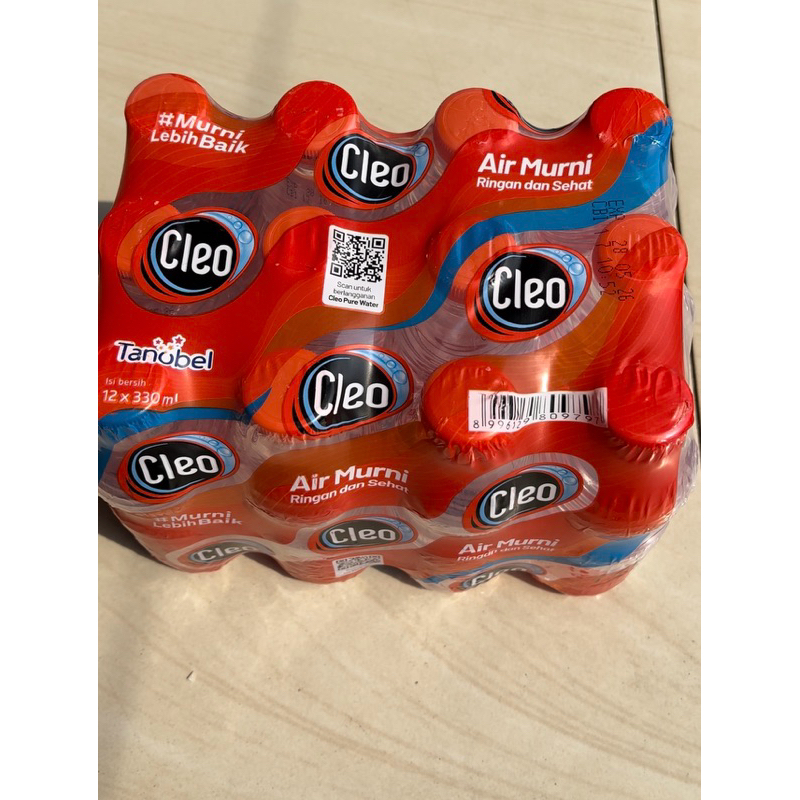 Jual Air Minum 330ml cleo 330ml isi 12 | Shopee Indonesia