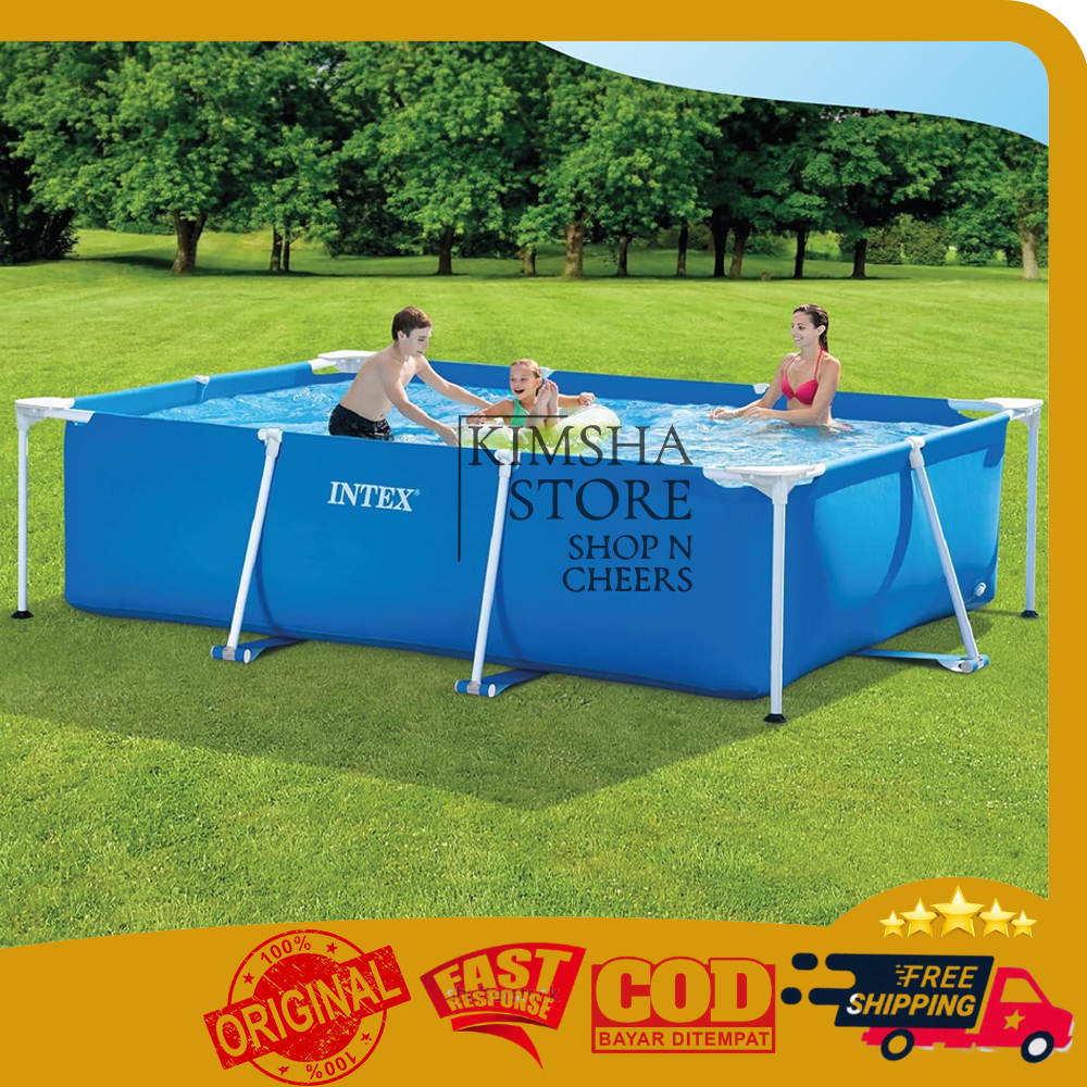 Jual Intex Rectangular Frame Swimming Pool Kolam Renang Jumbo Anak ...