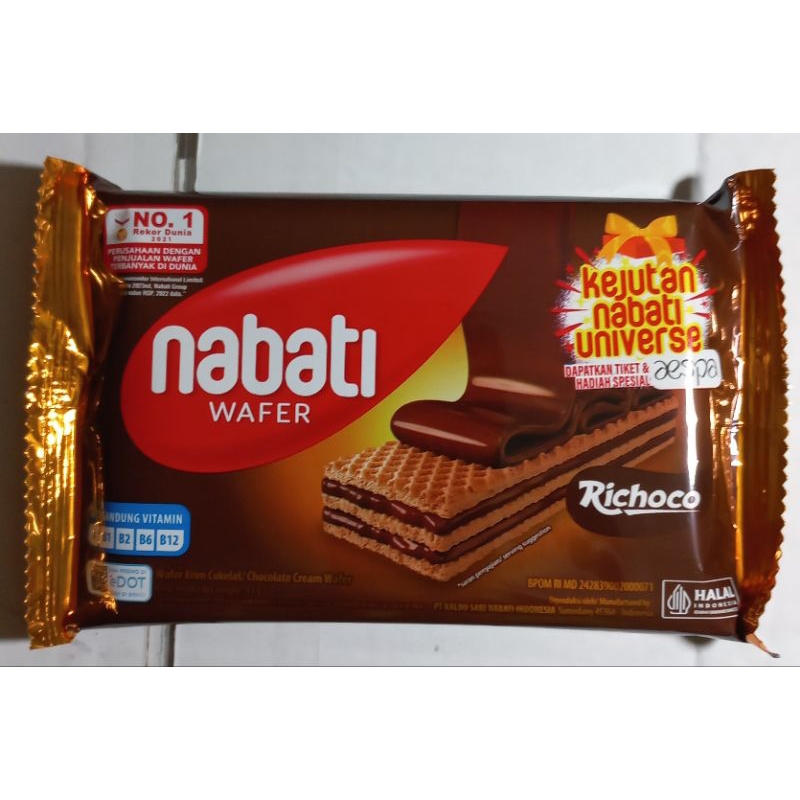 Jual Wafer Nabati All varian Rasa 1 Bungkus Isi @43g | Shopee Indonesia