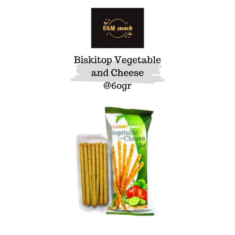 Jual BISKITOP Vegetable and Cheese Stick - Netto 60gr | Shopee Indonesia