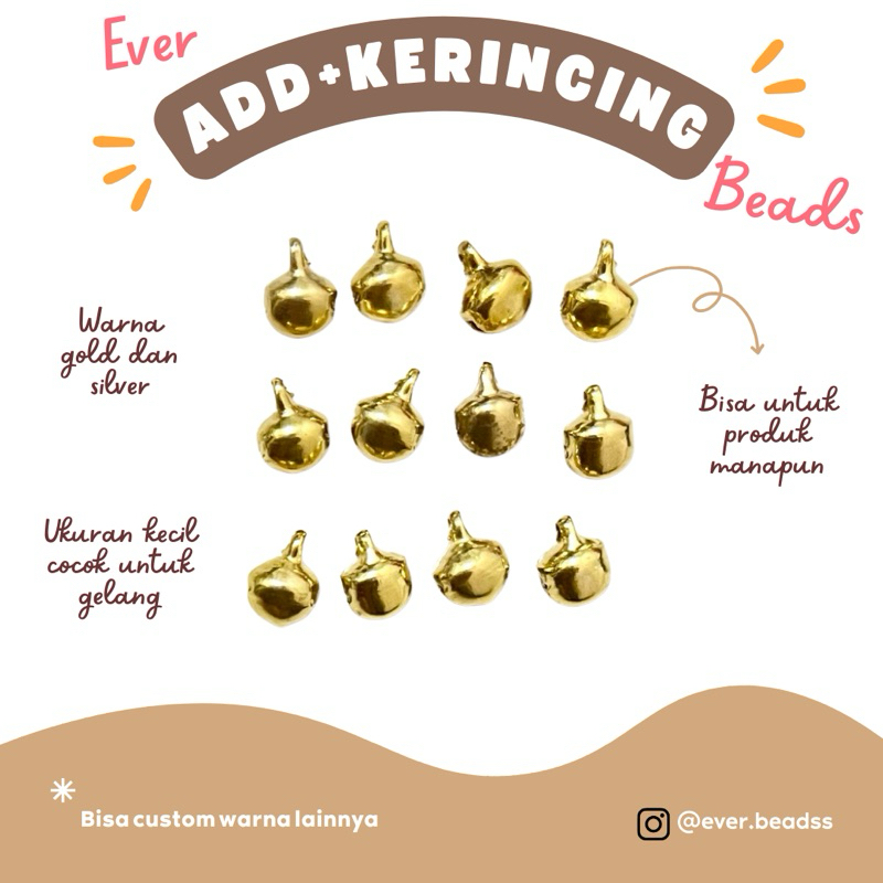 Jual TAMBAHAN KERINCING / BEL UKURAN KECIL | Shopee Indonesia
