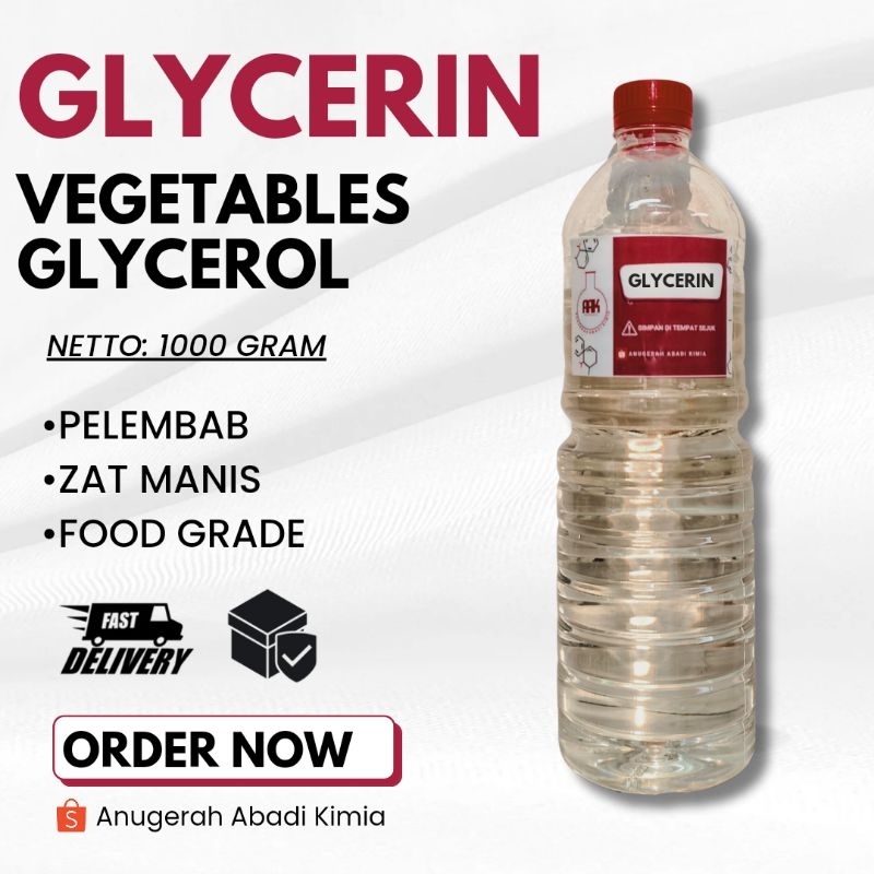 Jual Vegetable Glycerin / Gliserin / Gliserol/ Glycerol 1kg | Shopee ...