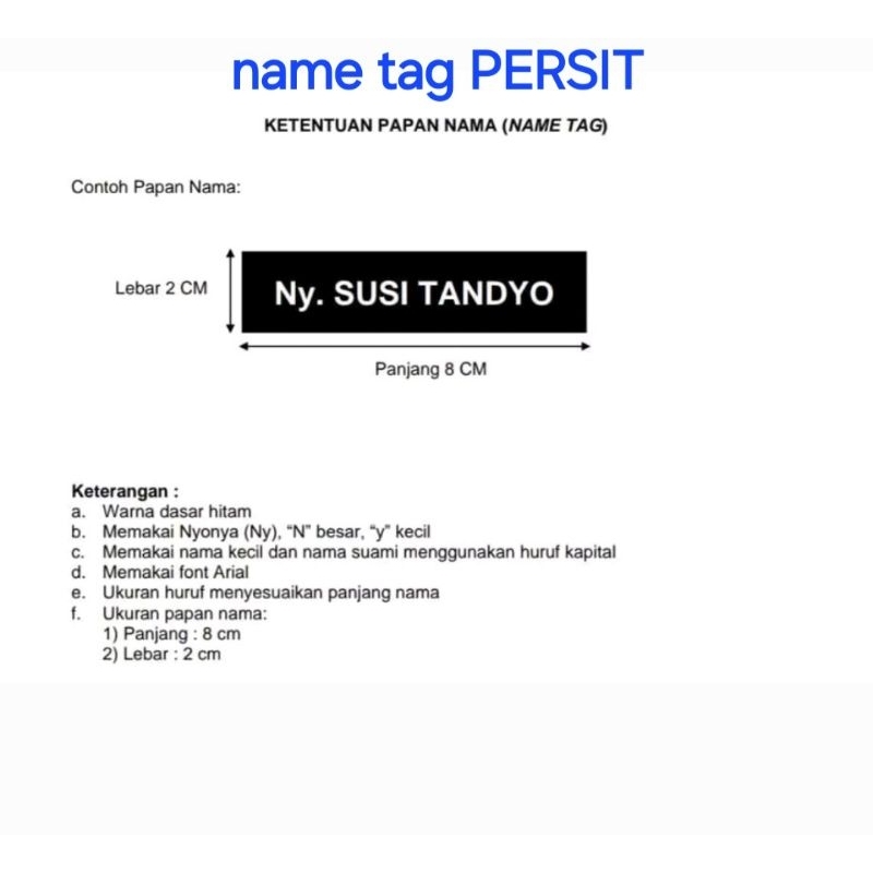 Jual NAMA DADA GRAFIR, NAMETAG , PERSIT , NAMA PDH , GRAFIR AKRILIK ...