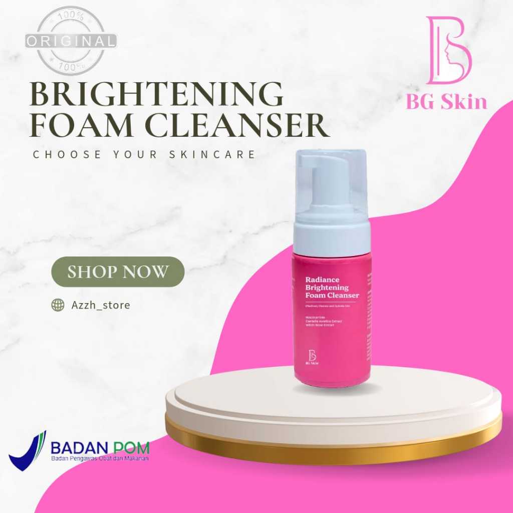 Jual BG SKIN Facial Wash Radiace Brightening Foam Cleanser | Shopee ...