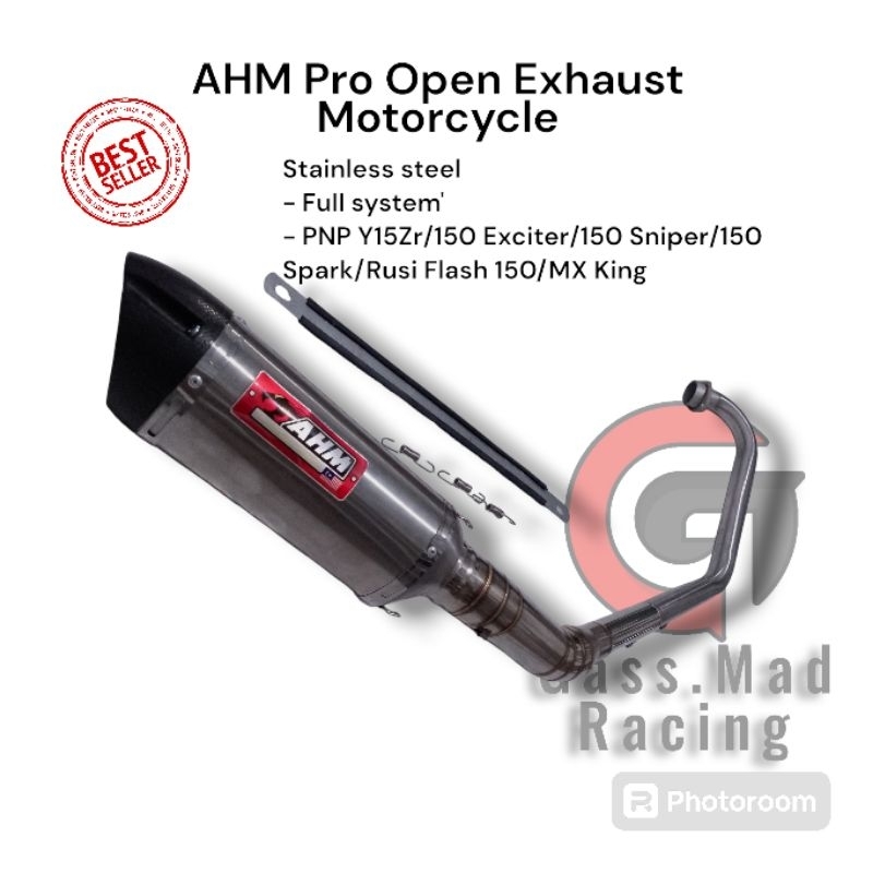 Jual AHM Pro Racing Exhaust open Y 15Zr/Exciter/Sniper/Spark/Fash/MX ...