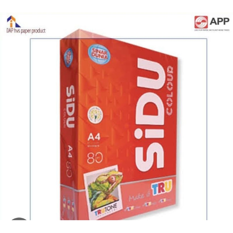 Jual HVS WARNA MERAH SIDU A4 80 GRAM 500 LEMBAR | Shopee Indonesia