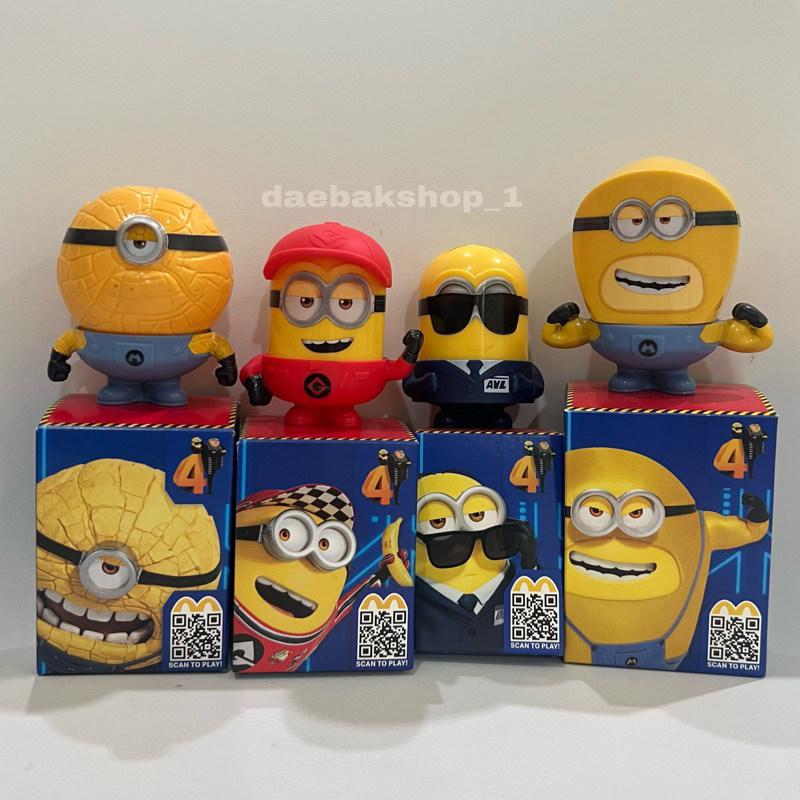 Jual Minion Happy Meal toys McD 2024 Despicable Me 4 McDonald’s figure ...