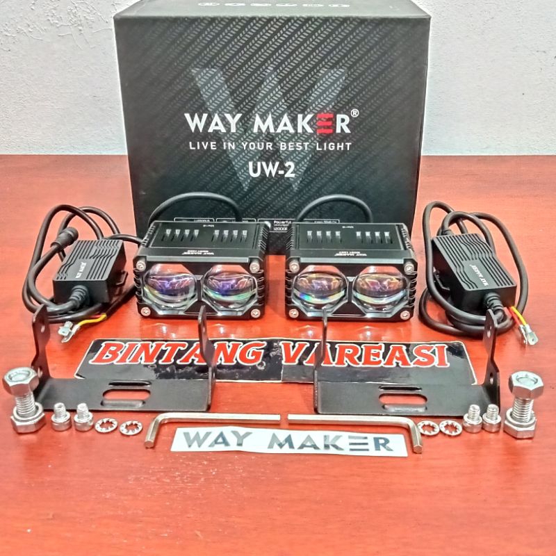 Jual UPS WAY MAKER UW 2 MILITAY GRADE 45 WAT LAMPU LED LASER GUN 2 MATA ...