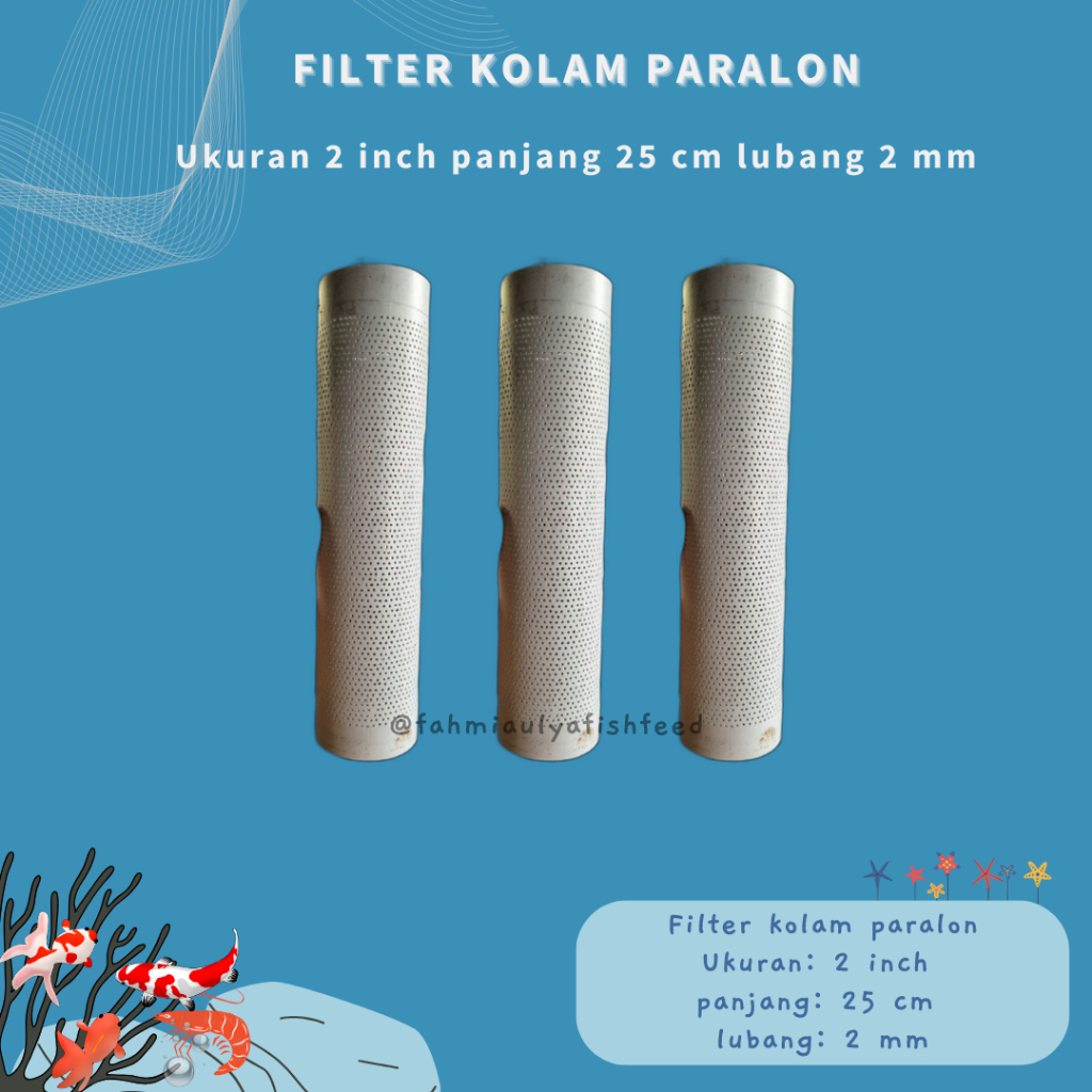 Jual Filter kolam paralon 2 inch panjang 25 cm lubang 2 mm | Shopee ...