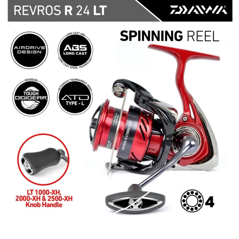 Jual Reel Daiwa REVROS R 2024 1000XH | 2000XH | 2500XH | 3000CXH | 4000CXH | 5000CXH | 6000H ...