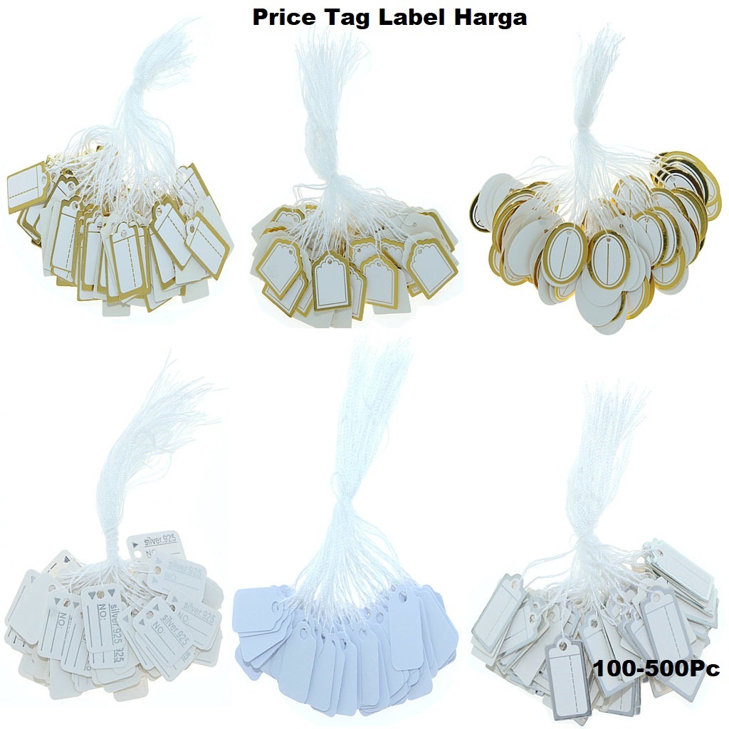 Jual Price Tag / Label Harga / Label Perhiasan Putih List Harga/100 ...