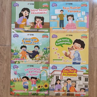 Jual PAKET BUKU CERITA ANAK BERGAMBAR LITERASI NUMERASI: AKTIVITAS INTERAKTIF (6 BUKU) ERLANGGA ...