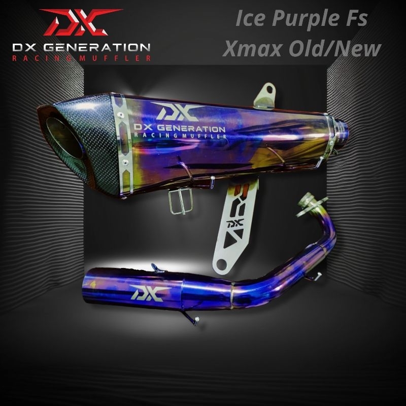 Jual Knalpot DX generation Racing Tipe Ice Purple Fullsystem Xmax ...