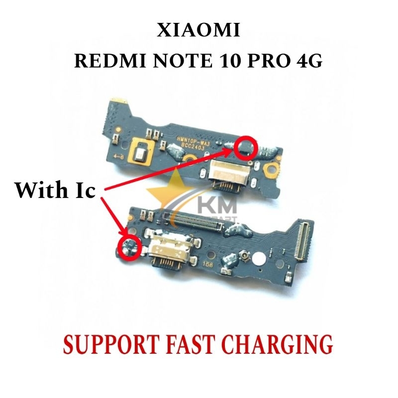 Jual Konektor Charger Xiaomi Redmi Note 10 Pro 4G With Ic Pcb Board ...