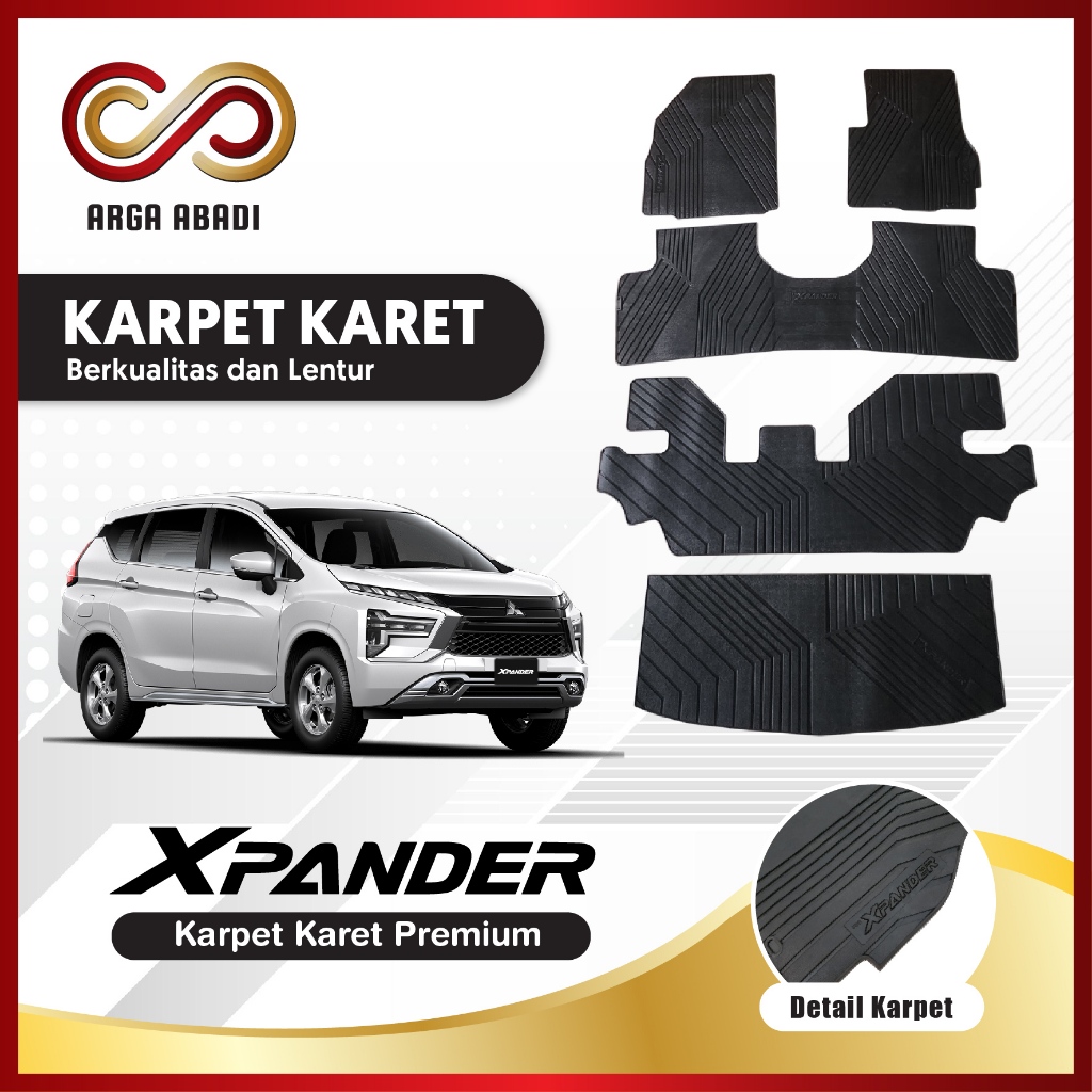 Jual KARPET MOBIL MITSUBISHI XPANDER CROSS FULL SET - LOGO | Shopee ...