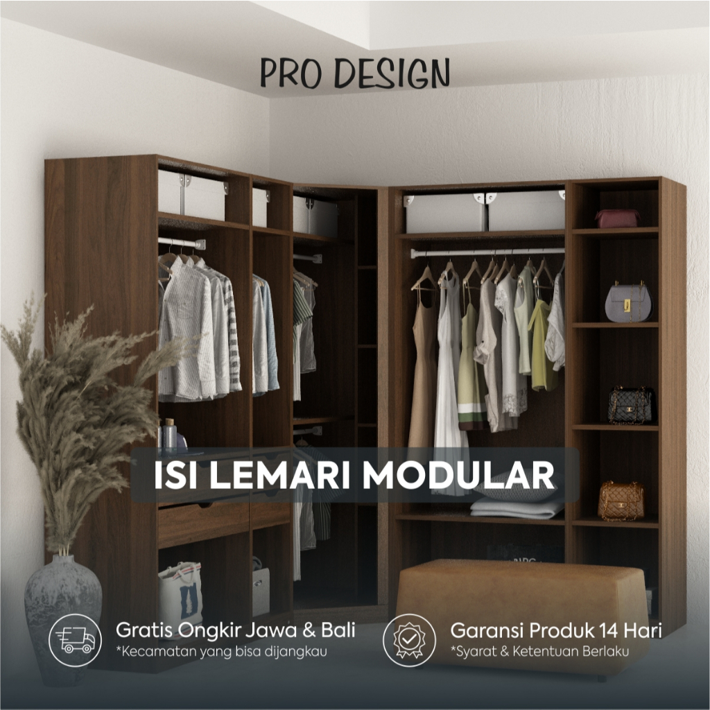 Jual Pro Design Abacus Lemari Modular / Lemari Custom Part 2 (Rak ...