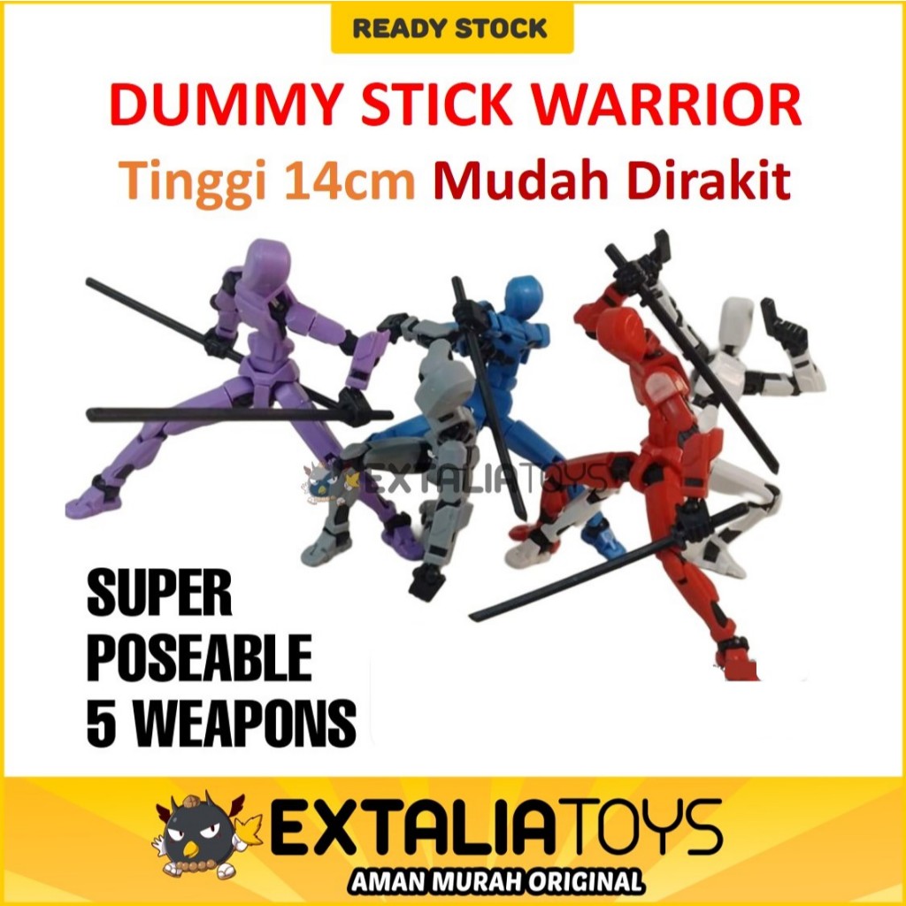 Jual Dummy Stick Warrior Articulated Figure Model Kit | Shopee Indonesia