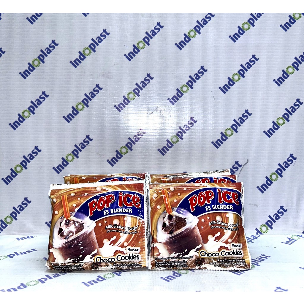 Jual Pop Ice Minuman Es Blender Rasa Choco Cookies 10 Pcs X 25 Gram ...