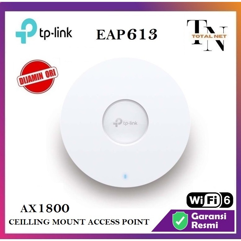 Jual TP-Link EAP613 AX1800 Ceiling Mount WiFi 6 Access Point EAP 613 ...