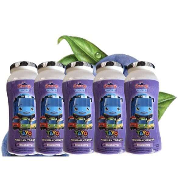 Jual Cimory Yoghurt Yolite Kids Tayo Blueberry Isi 5 @ 65 ml | Shopee ...