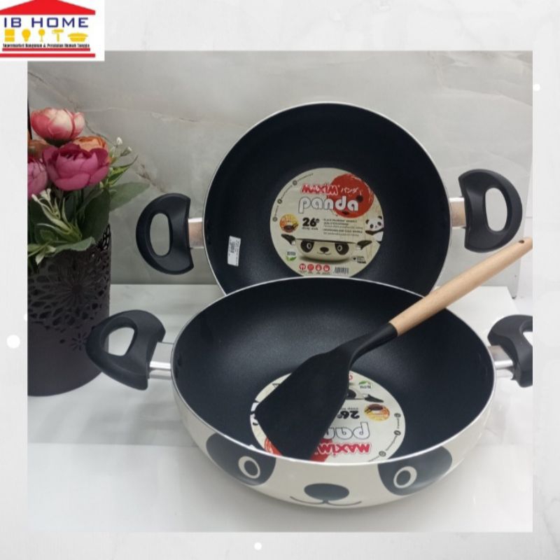 Jual Teflon Deepwok Maxim Panda 26cm | Shopee Indonesia