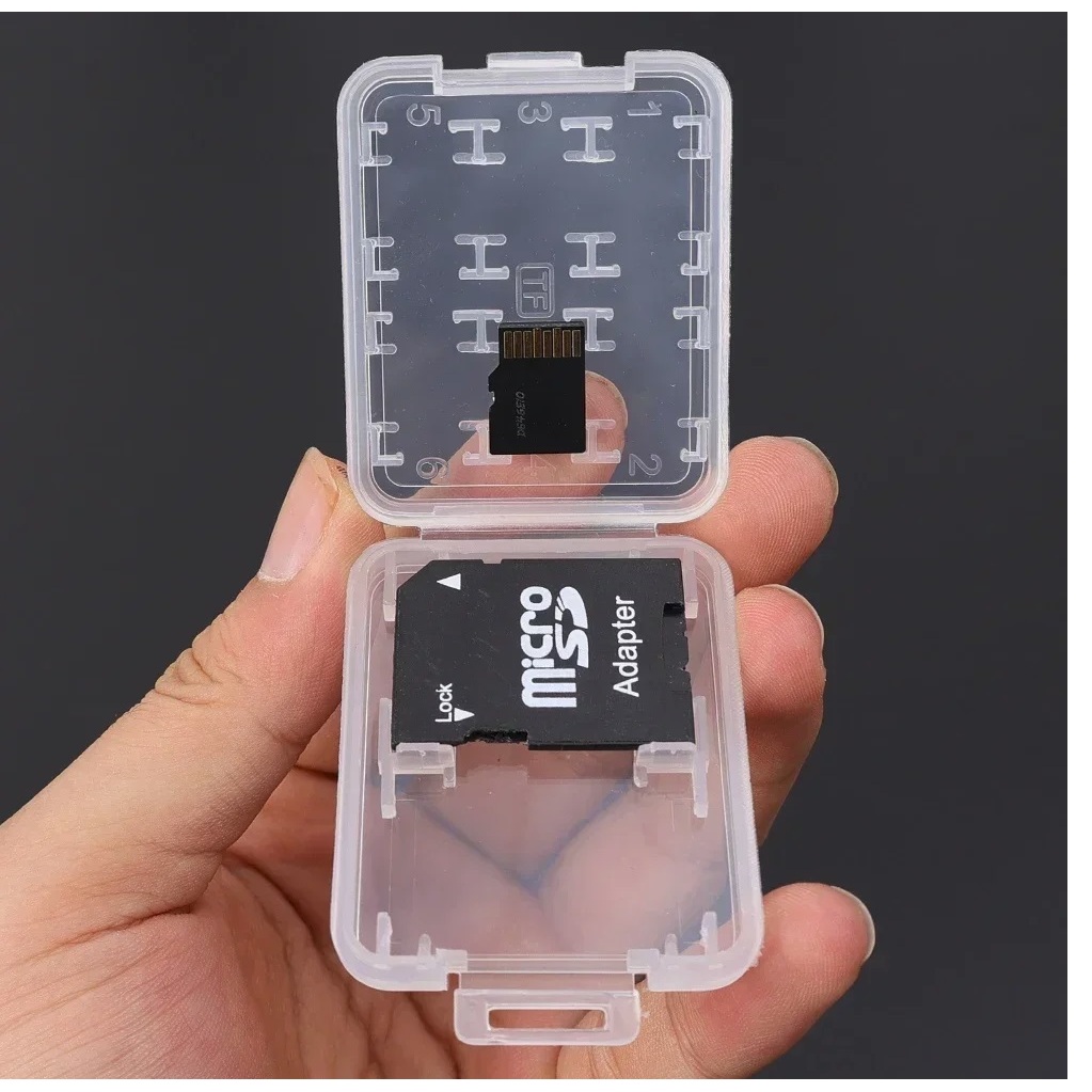 Jual Transparent Storage Box for SD Microsd Memory Stick Pro Duo Card ...