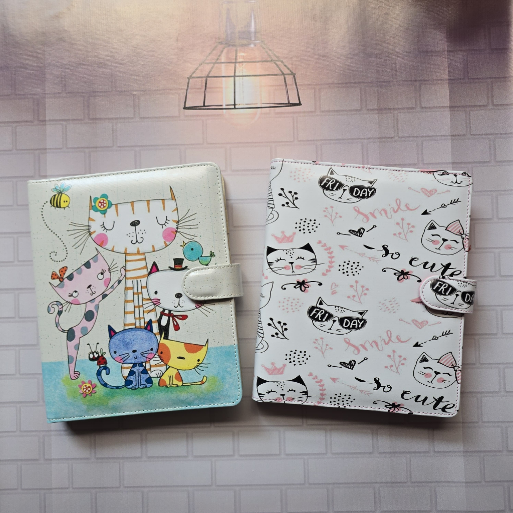 Jual Binder Motif Cats Ukuran A5 20ring Dan B5 26ring Bahan Kulit ...