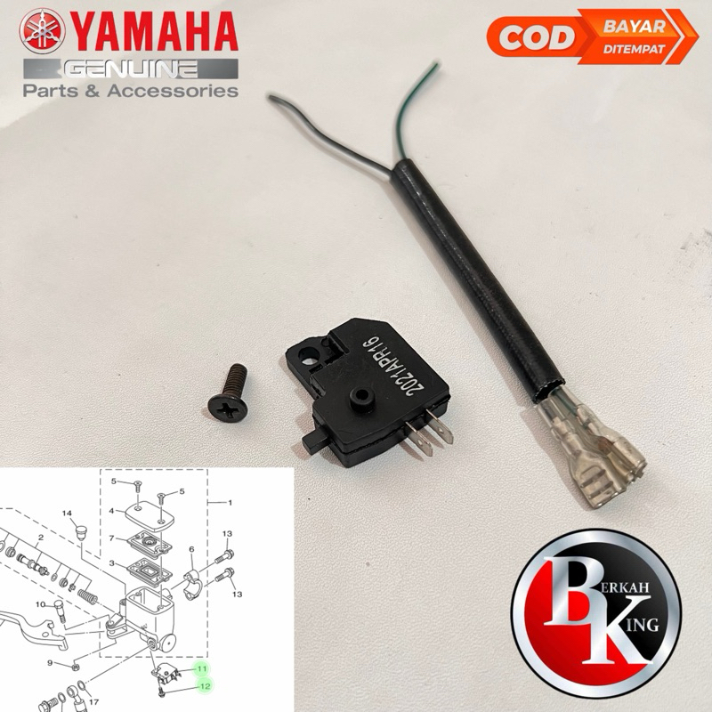 Jual KABEL SWITCH REM FULSET R25 PNP RXKING | Shopee Indonesia