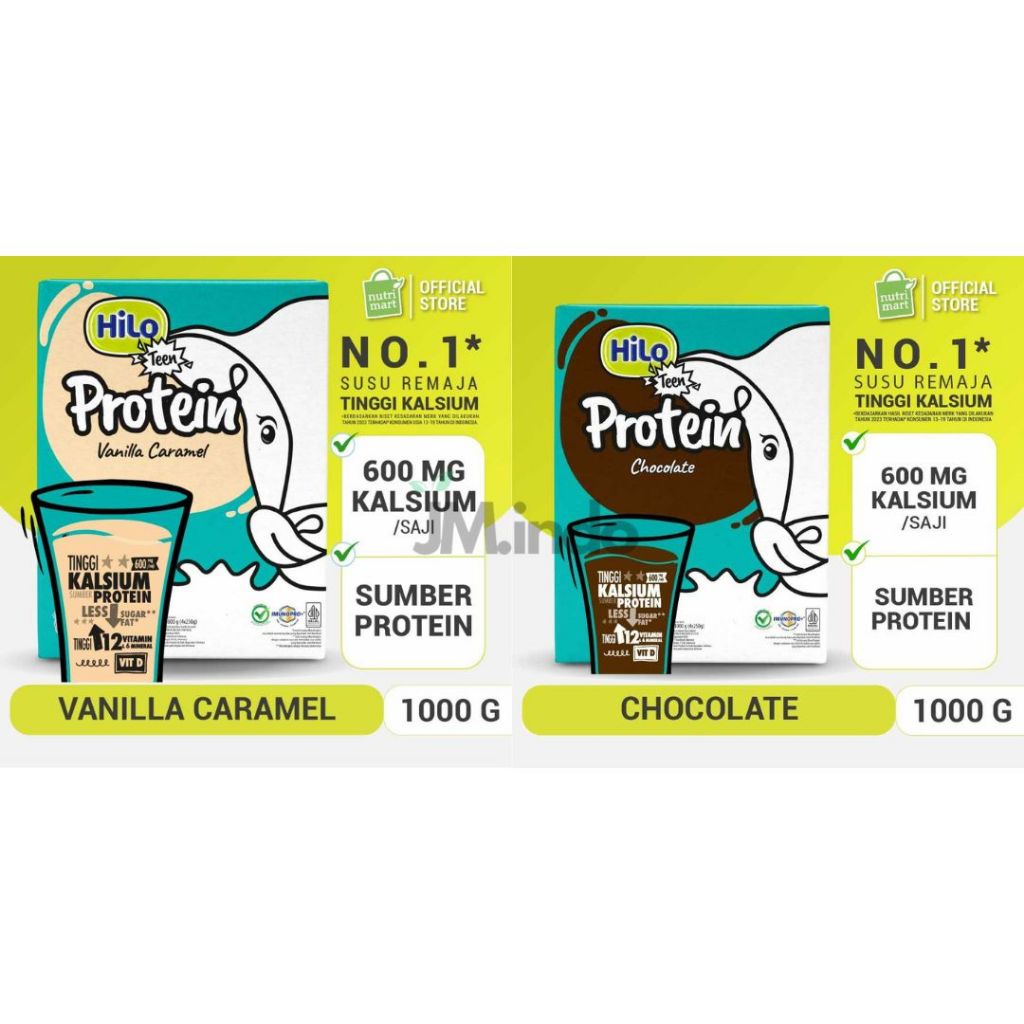 Jual HiLo Teen Coklat Chocolate / Vanilla Caramel 1000g - Susu Tinggi ...