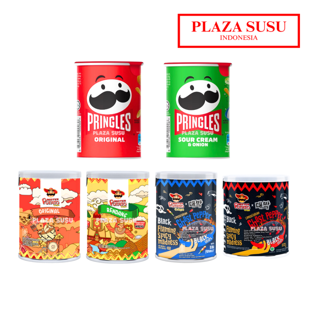 Jual PRINGLES MISTER POTATO CHIPS MR POTATO CRIPS 35 G JAJANAN KERIPIK ...