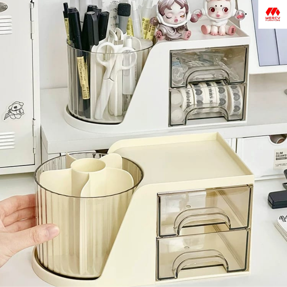Jual Mercy TERRA Rotating Pen Holder Kotak Penyimpan Alat Tulis ...