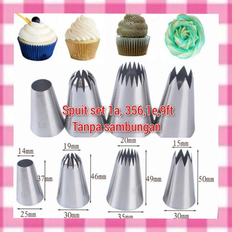 Jual Spuit set isi 4 tanpa sambungan 1A 356 1E 9FT | Shopee Indonesia