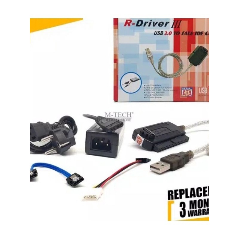 Jual R-Driver III Converter Hardisk USB 2.0 TO IDE SATA Double | Shopee ...