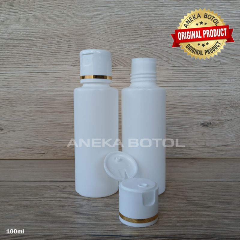 Jual BOTOL ROUND DOVE FLIPTOP 100 ML PUTIH / BOTOL KOSONG MURAH ...