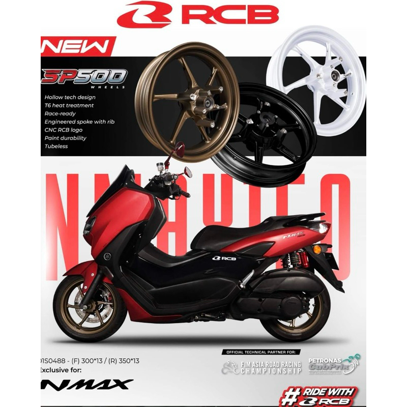 Jual VELG RCB SP500 NMAX TURBO 2024 / NEW NMAX 2020 RACING BOY SP500 ...