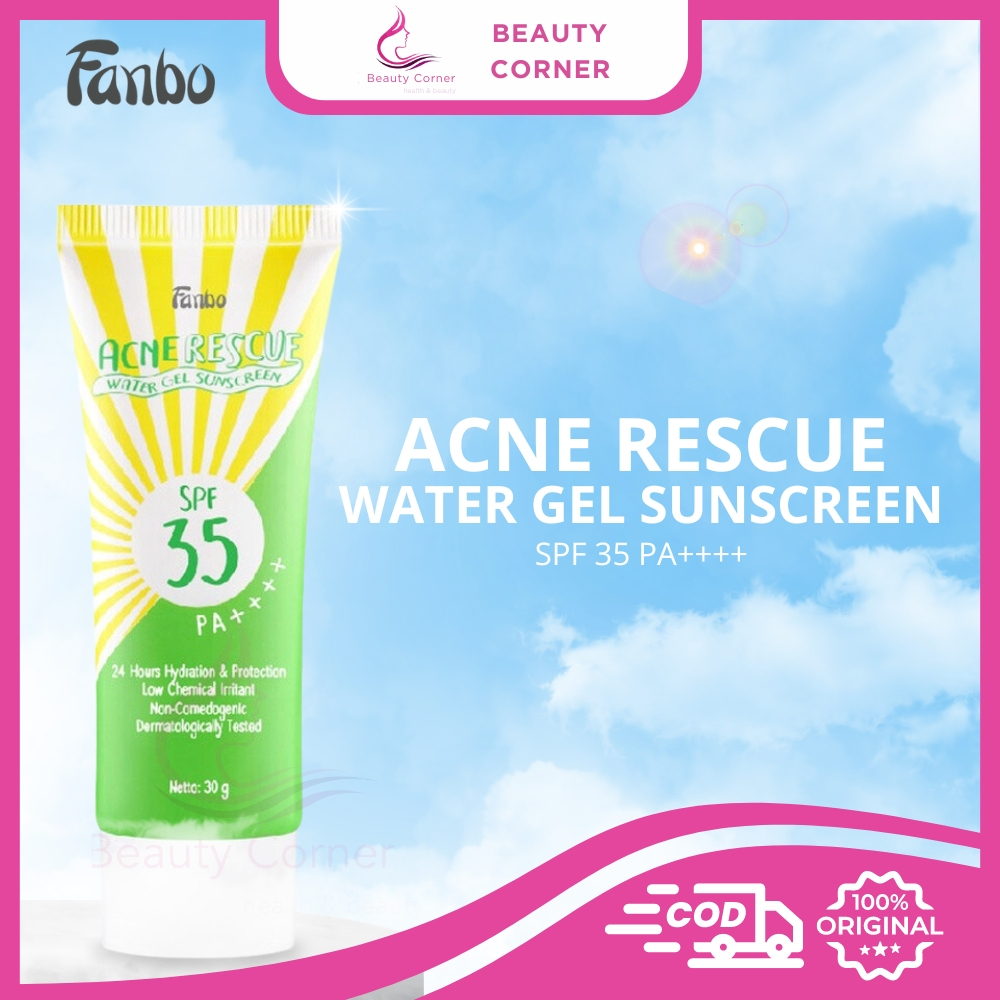 Jual Fanbo Acne Rescue Water Gel Sunscreen SPF35 | Shopee Indonesia