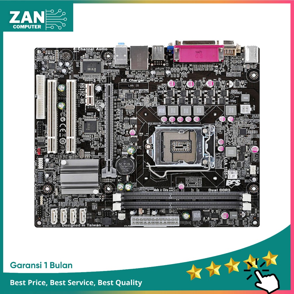 Jual Motherboard H61 Lga 1155 Ecs DDR3 Support Gen3 - Mainboard Pc ...