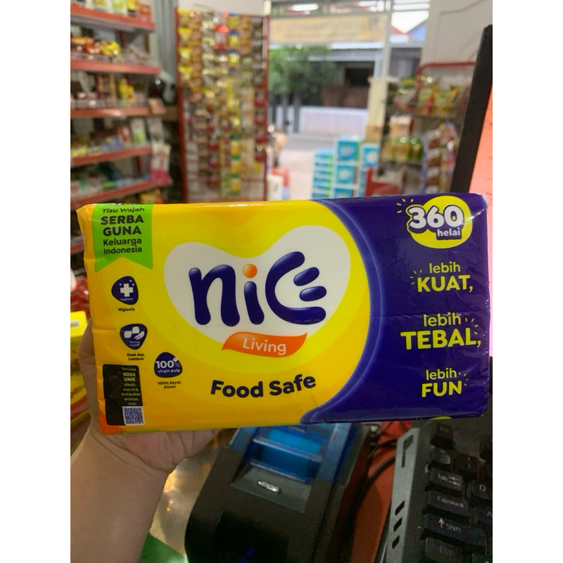 Jual TISU NICE LIVING FOOD SAFE 360 HELAI TISU WAJAH SERBA GUNA ...