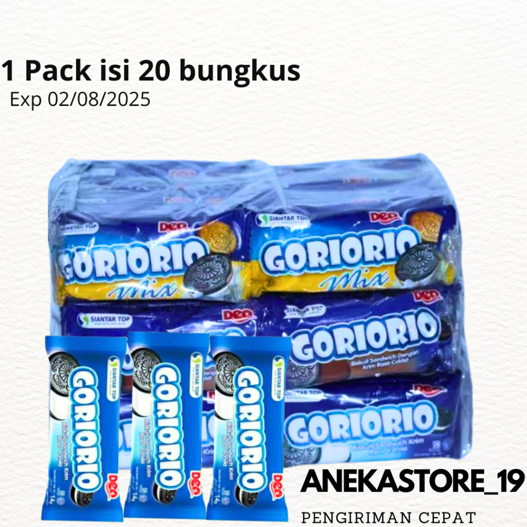 Jual BISKUIT GORIORIO RASA KRIM VANILLA DAN WAFER CLASSIC KHONG GUAN ...