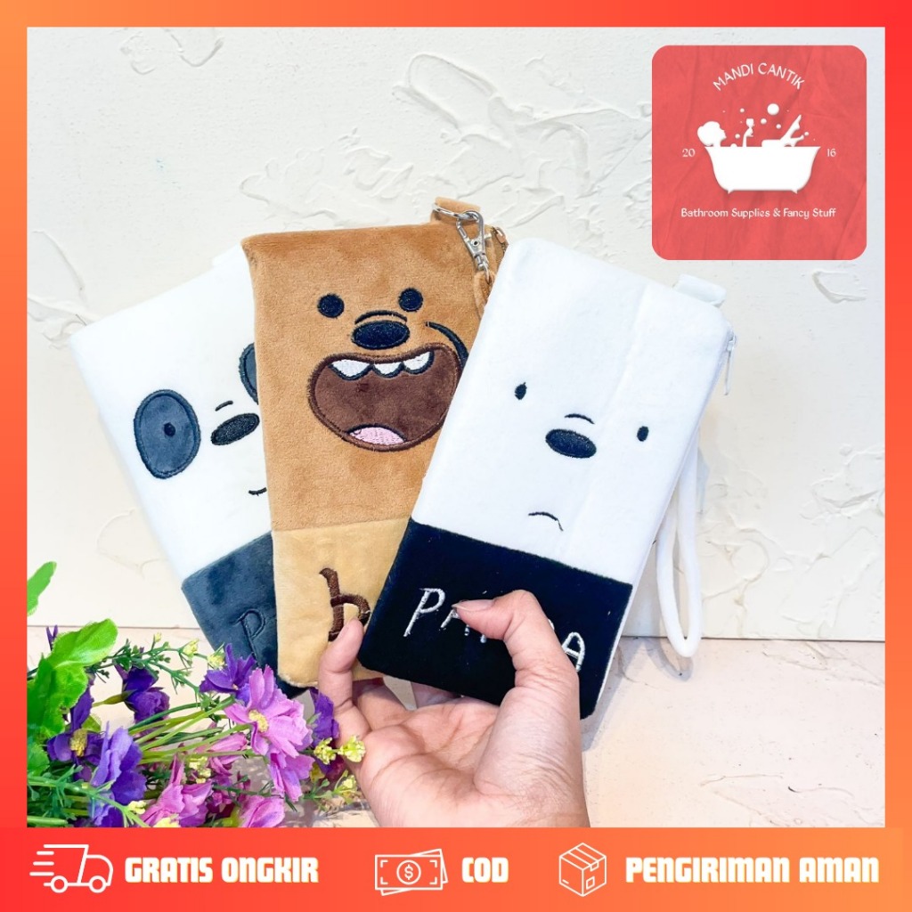 Jual Kotak pensil BERUANG pouch tali dompet handphone barang unik kado ...