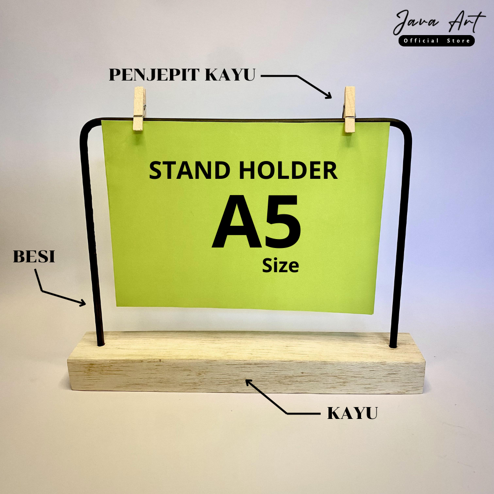 Jual STAND HOLDER MENU A5 LANDSCAPE INDUSTRIAL KALENDER MEJA FOTO NOMOR ...
