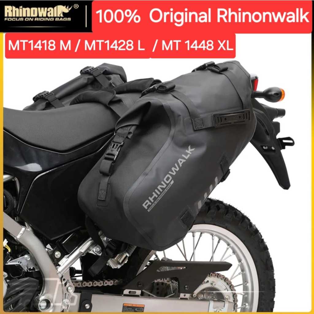 Jual Rhinowalk MT1418 Motorcyle Pannier Travel Saddle Bag Motor MT1428 MT1448 | Shopee Indonesia