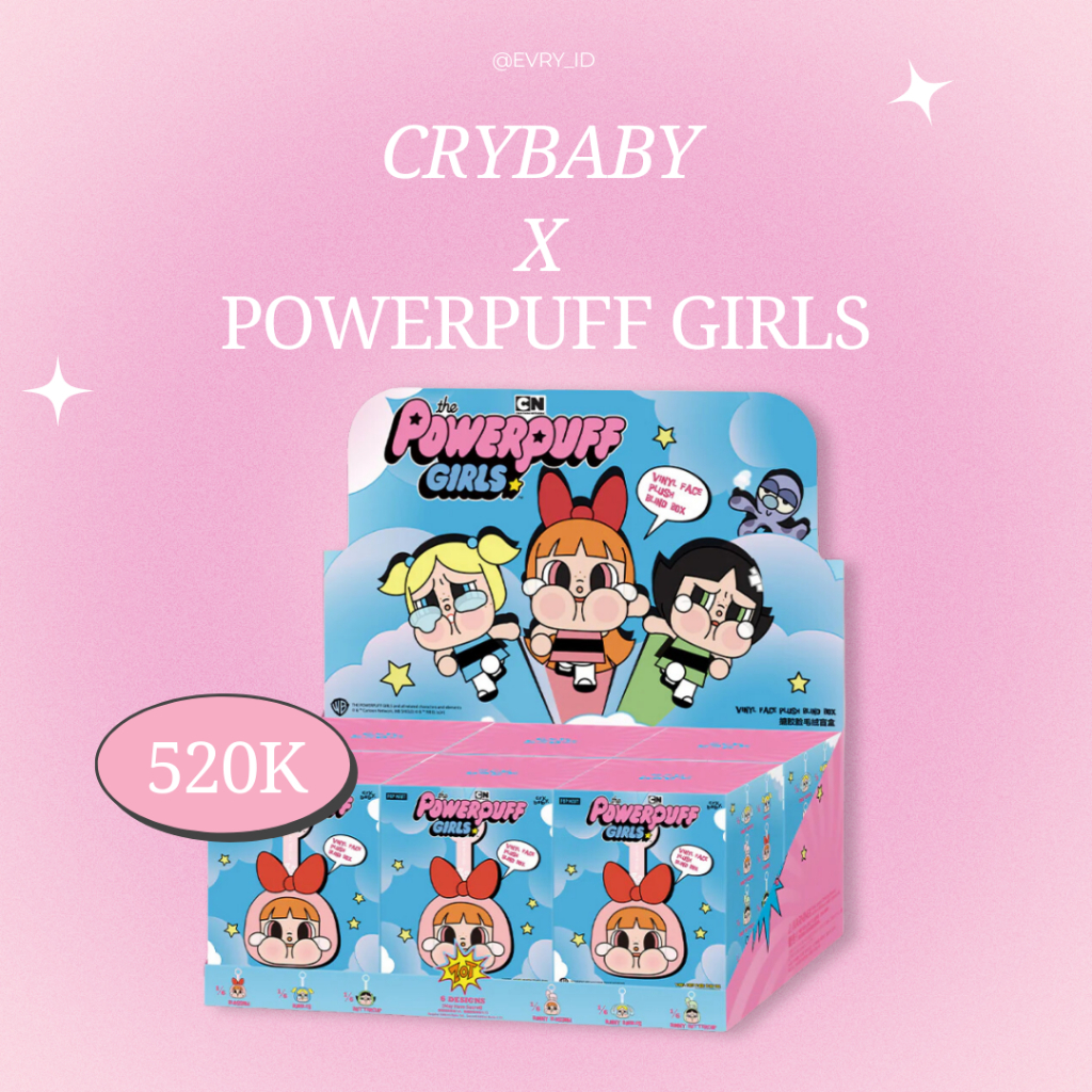 Jual Pop Mart Crybaby x The Powerpuff Girls PPG Keychain Vinyl Plush ...