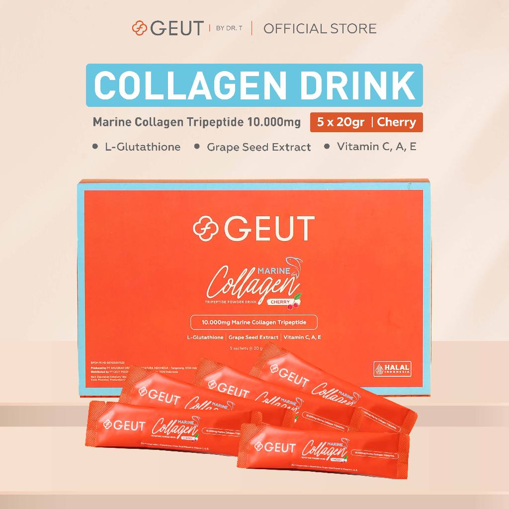 Jual GEUT MARINE COLLAGEN TRIPEPTIDE Cherry 5pcs | Shopee Indonesia