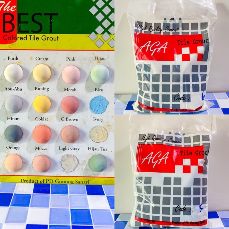 Jual Nat Keramik AGA │ Pengisi Nat Keramik Warna / Semen Warna / Semen ...