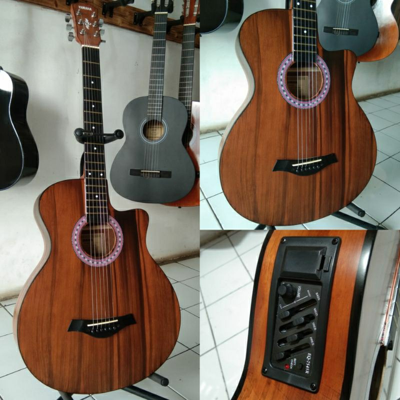 Jual Gitar Yamaha Akustik Elektrik Tuner Pemula Custom Tebaru Dan ...